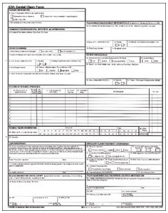 Item# WADA2006CS ADA 2006 Dental Claim Form - Laser